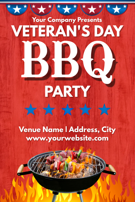 Template veteran's day bbq | PosterMyWall
