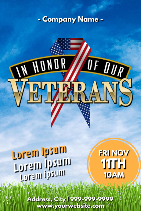 Template veterans day | PosterMyWall