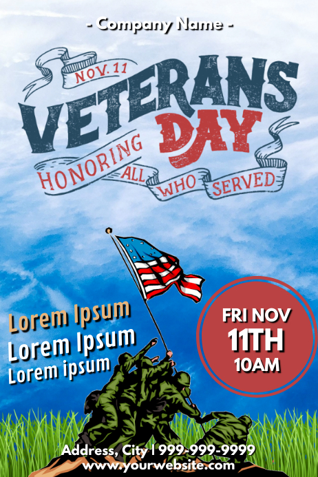 Template veterans day | PosterMyWall