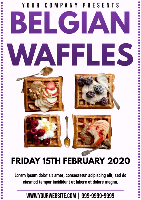 Template waffles | PosterMyWall