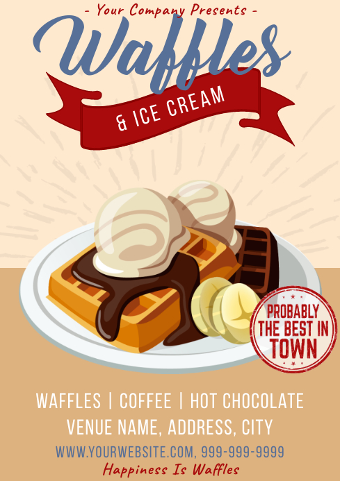 Template waffles | PosterMyWall