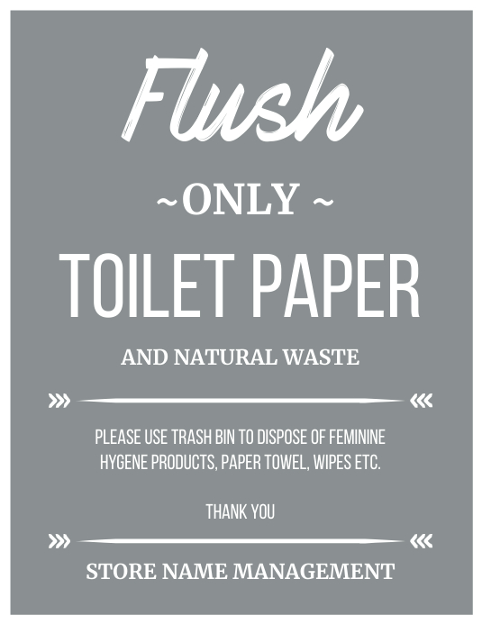Copy of Template washroom | PosterMyWall