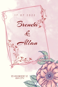 wedding anniversary poster template | PosterMyWall