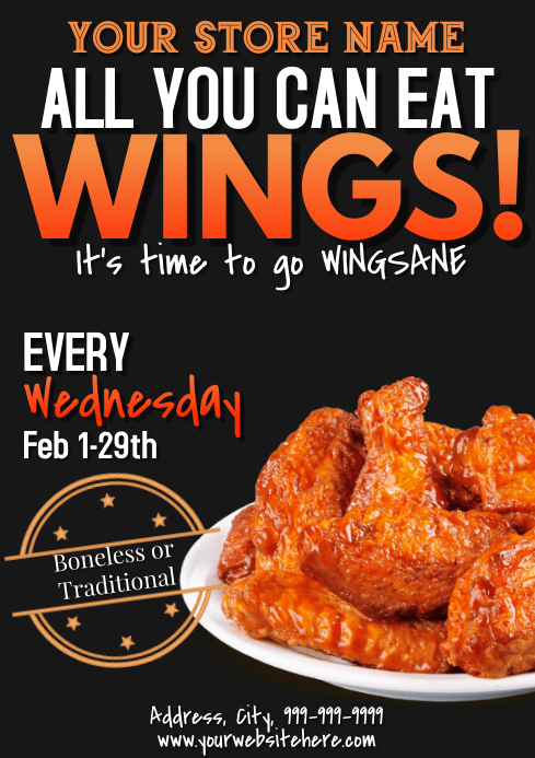 Copy of Template wings | PosterMyWall