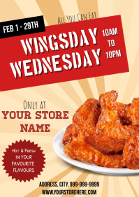 Wing Night Special Flyer Template | PosterMyWall