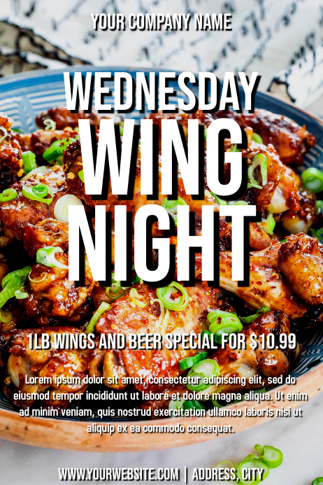 Plantilla de Template wings | PosterMyWall