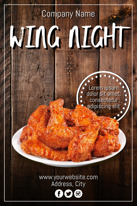 Template wings | PosterMyWall