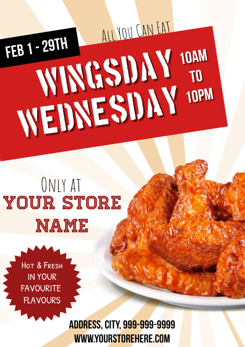 Template wings | PosterMyWall