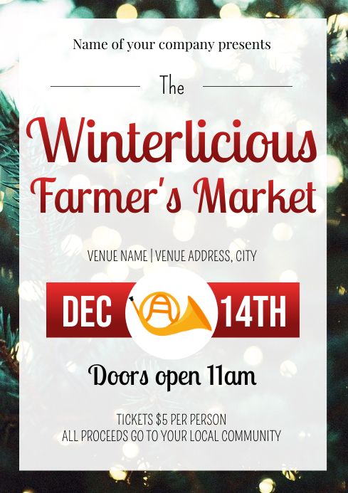 Template winter farmer's market | PosterMyWall