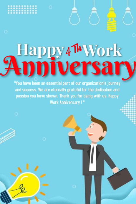 template work anniversary elegant, the best | PosterMyWall