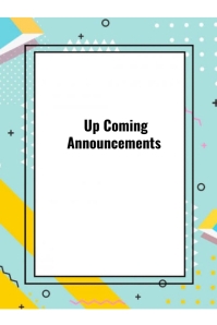 Templates announcements | PosterMyWall