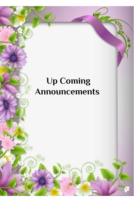 Announcement Template Design