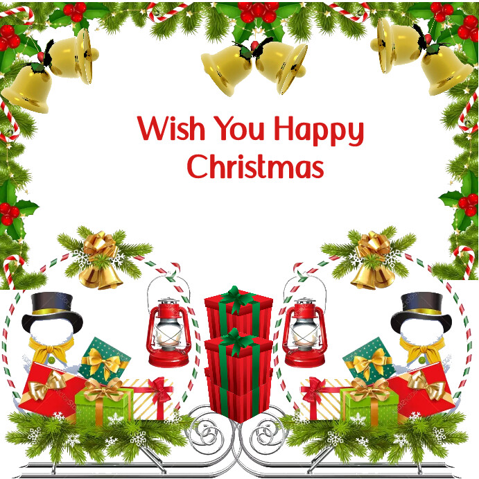 Templates announcements greeting Christmas | PosterMyWall