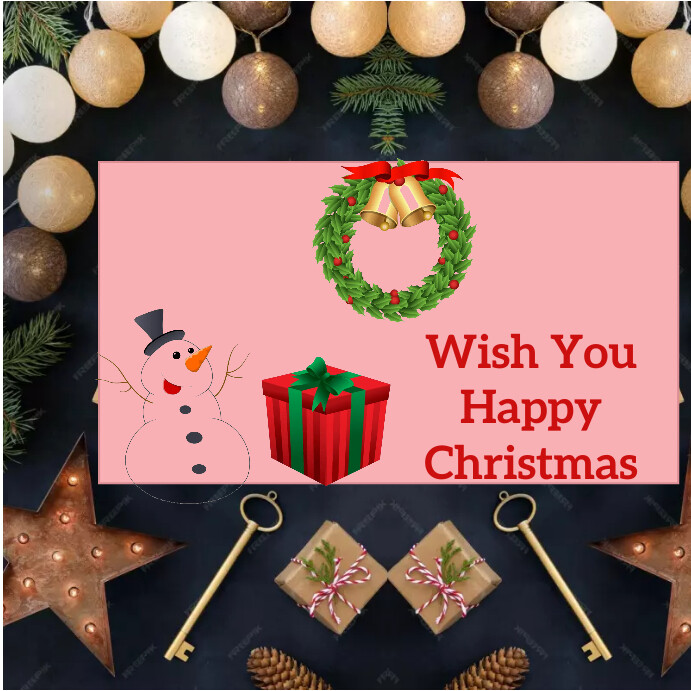 Templates announcements greeting Christmas | PosterMyWall