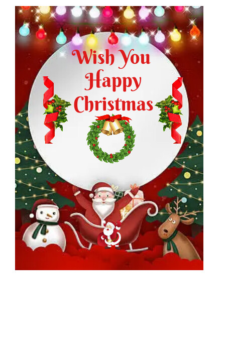 Templates announcements greeting Christmas | PosterMyWall