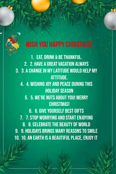 Templates announcements greeting Christmas | PosterMyWall