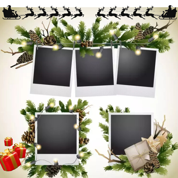 Templates announcements greeting Christmas | PosterMyWall