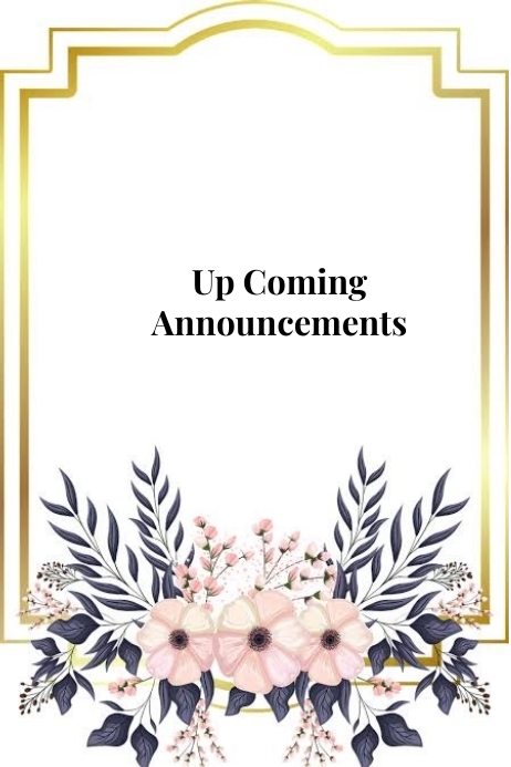Templates announcements greeting floral frame | PosterMyWall