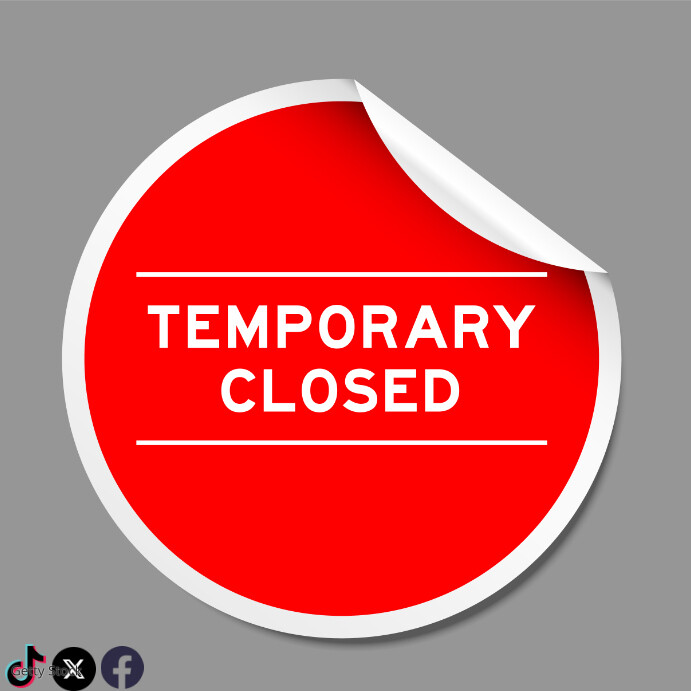 Temporarily closed Template | PosterMyWall