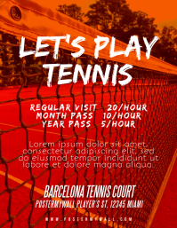 Tennis Lessons Flyer Template | PosterMyWall