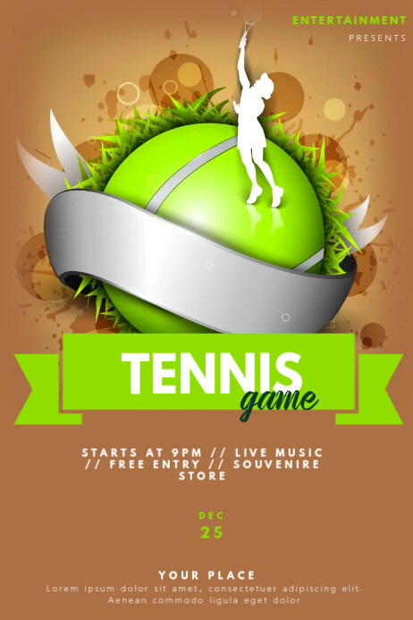 Tennis Flyer Template | PosterMyWall