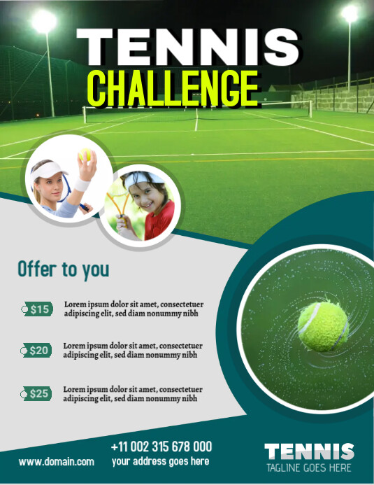 Tennis Flyer Template | PosterMyWall
