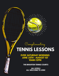 Tennis lessons Template | PosterMyWall