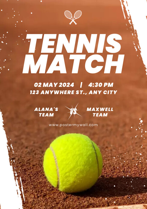 Tennis Match Template | PosterMyWall