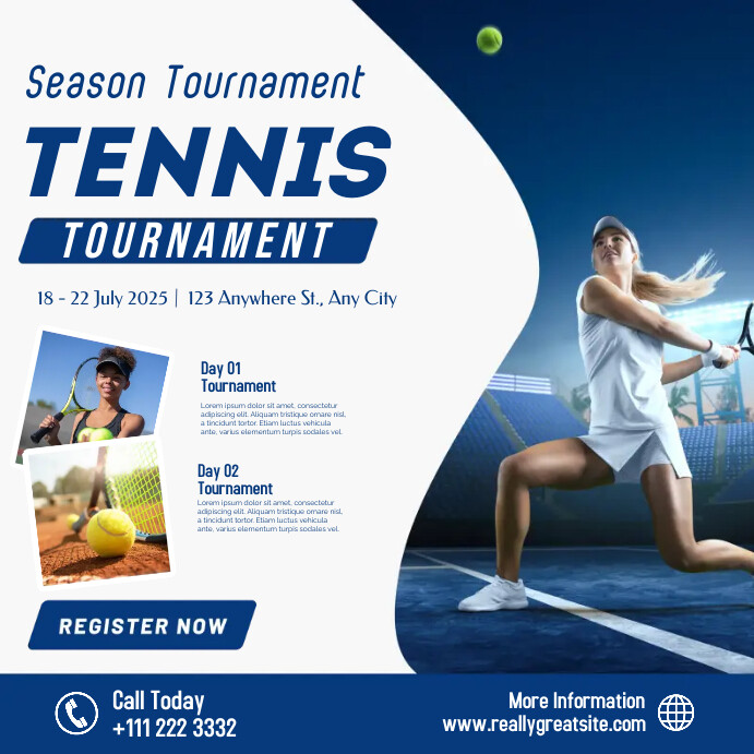 Tennis Tournament Template | PosterMyWall