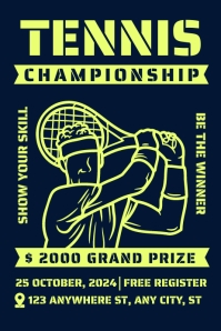 Tennis Tournament Poster Template | PosterMyWall