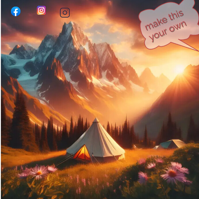 Tent flyer template | PosterMyWall