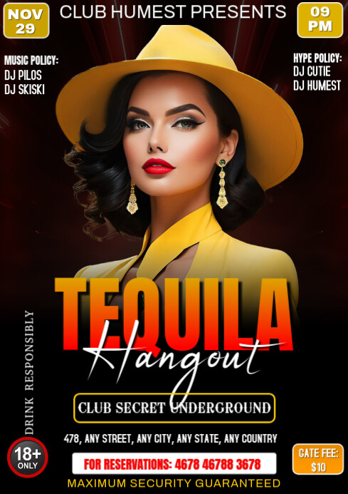 Tequila Design Template | PosterMyWall
