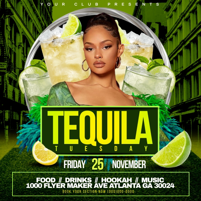 Plantilla de Tequila tuesday | PosterMyWall