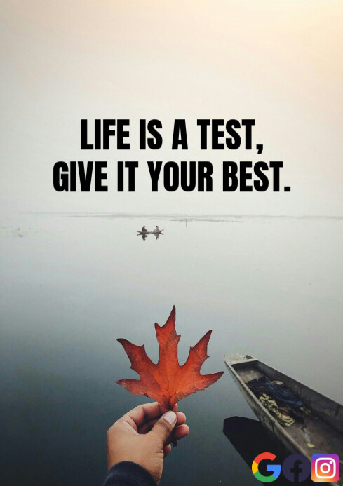 TEST AND BEST QUOTE TEMPLATE | PosterMyWall
