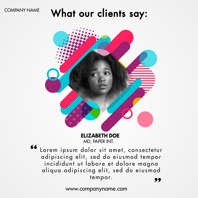 Testimonial Template | PosterMyWall