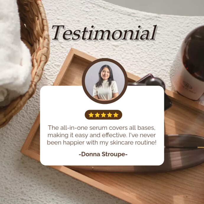 TESTIMONIAL Template | PosterMyWall