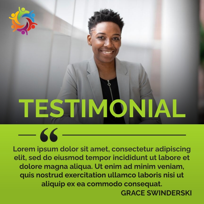 Copy of testimonial template design | PosterMyWall