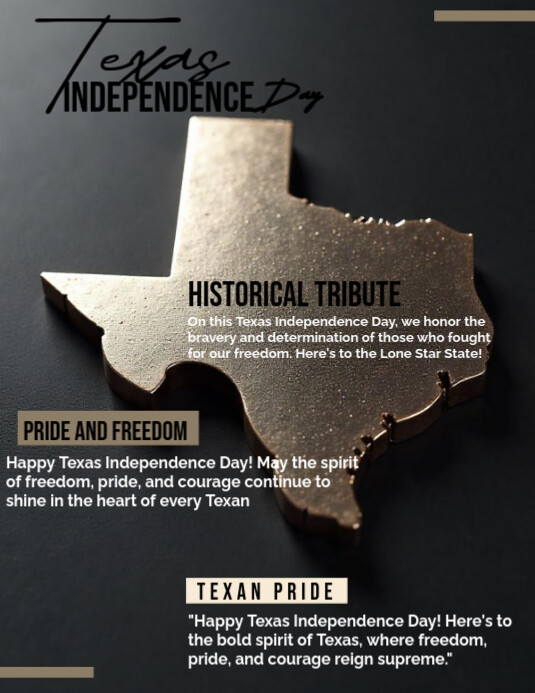Texas Independence Day Template | PosterMyWall