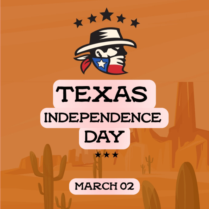 Texas Independence Day Template | PosterMyWall