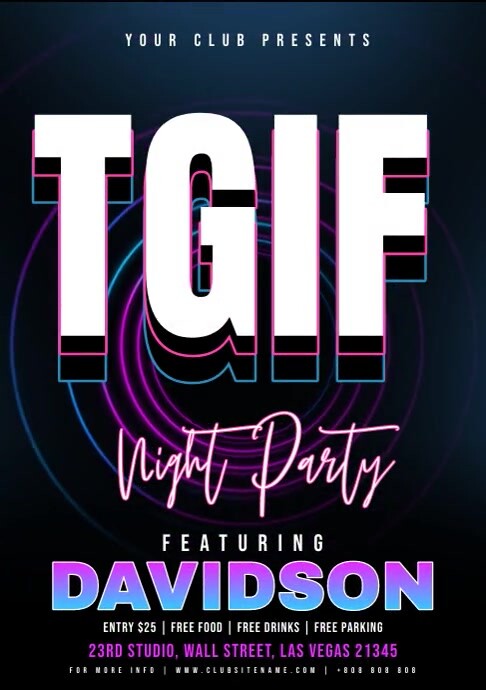 Copy of TGIF Club Night | PosterMyWall