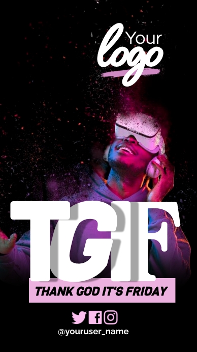 Copy of TGIF FLYER DESIGN TEMPLATE | PosterMyWall