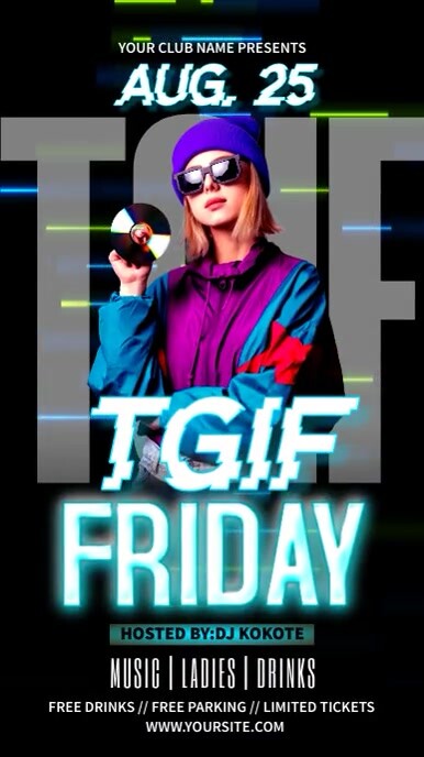 TGIF friday night Template | PosterMyWall