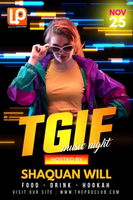 TGIF Music Night Template | PosterMyWall