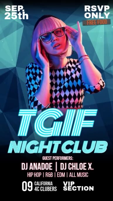 TGIF Night Club Template | PosterMyWall