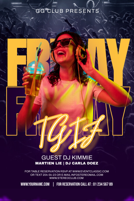 TGIF Night Club Template | PosterMyWall