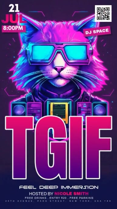 Plantilla de TGIF Night Party | PosterMyWall
