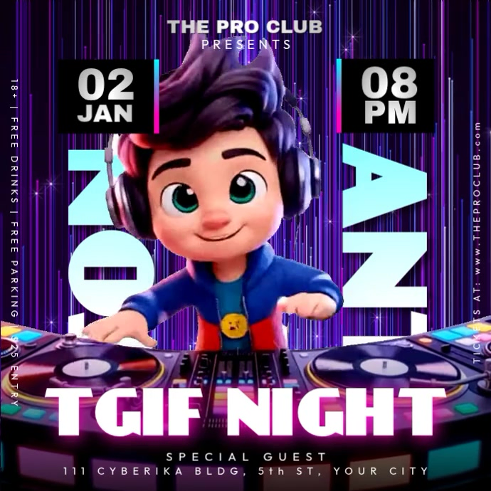 Copy of TGIF Night Party | PosterMyWall