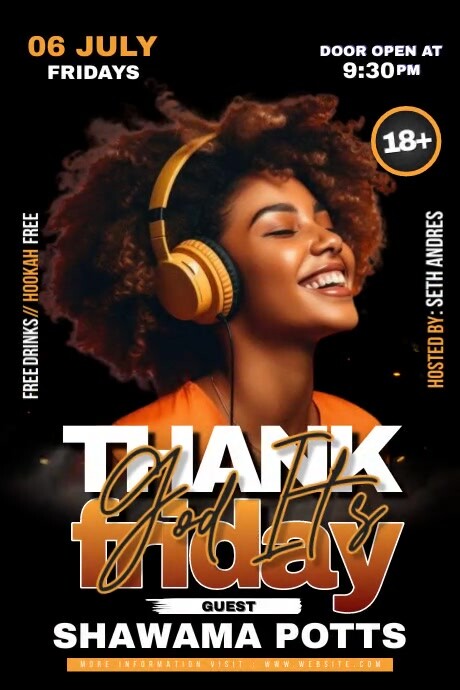 Plantilla de TGIF Night Party Video | PosterMyWall