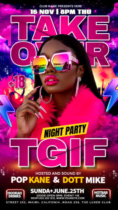 TGIF PARTY Template | PosterMyWall