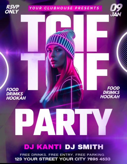 TGIF PARTY Template | PosterMyWall